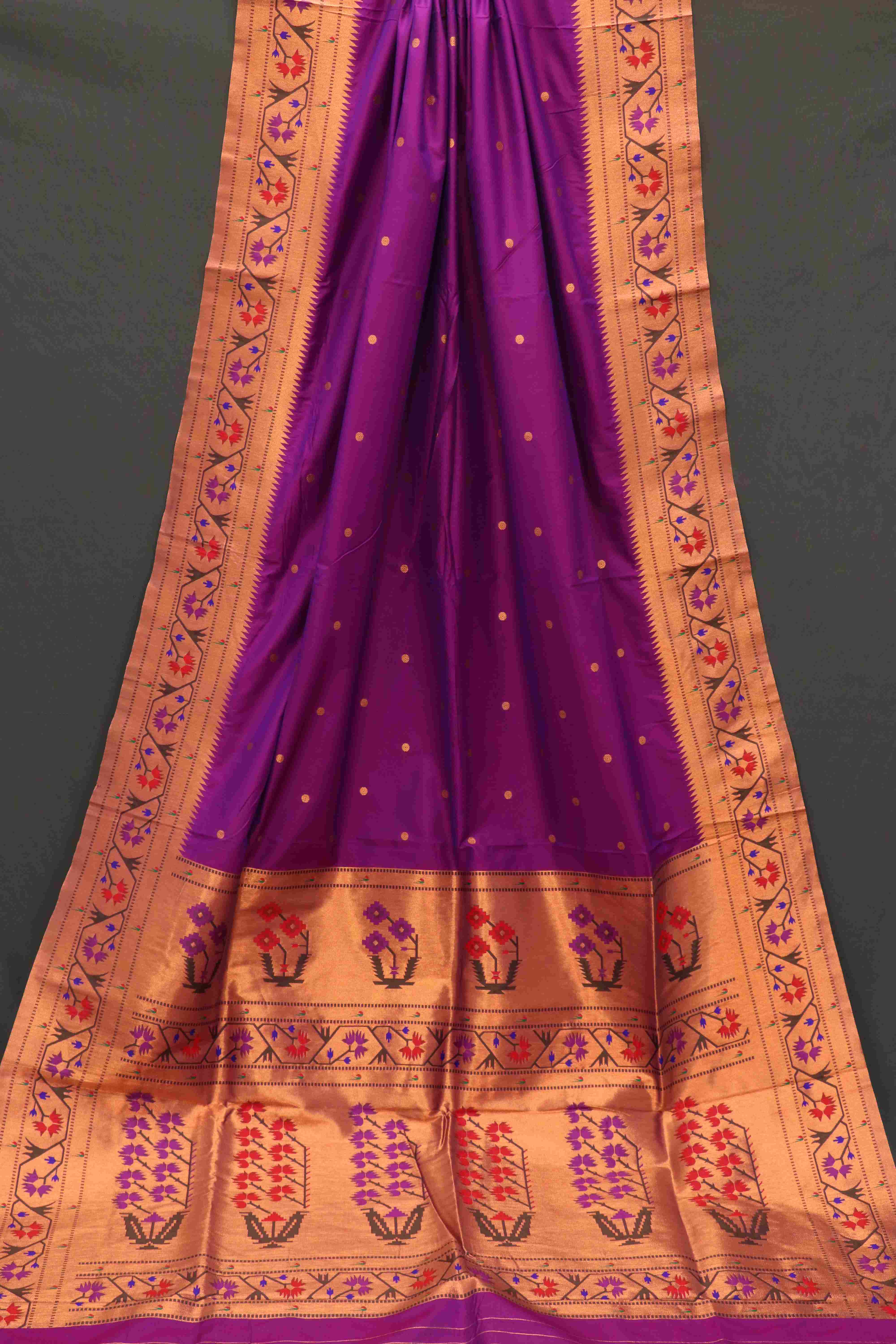 Asawali Brocade Paithani Saree – Kokane Paithani and Sons