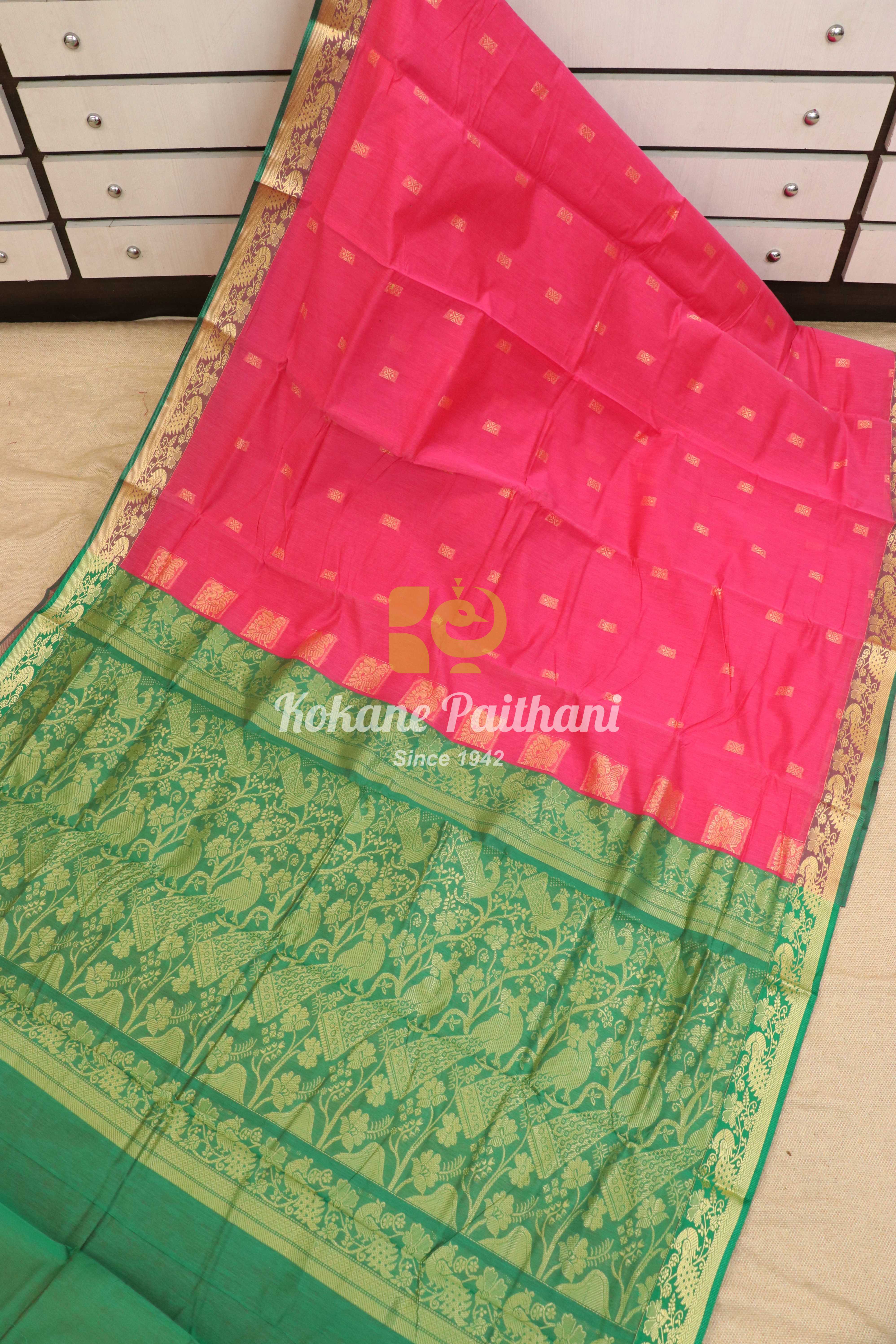 Cotton Dagina Saree – Kokane Paithani and Sons